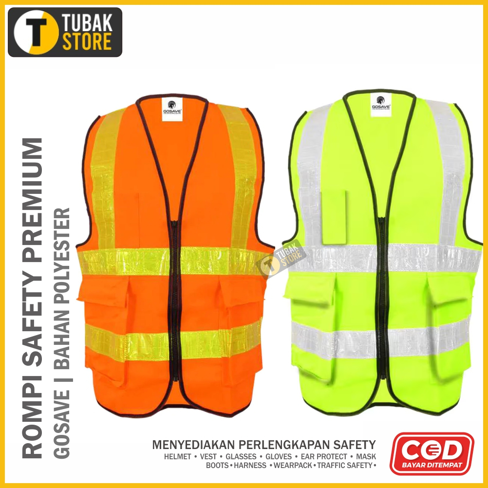 Jual Rompi Proyek / Rompi Premium / Rompi Mechanic 2 Kantong / Rompi 4 ...