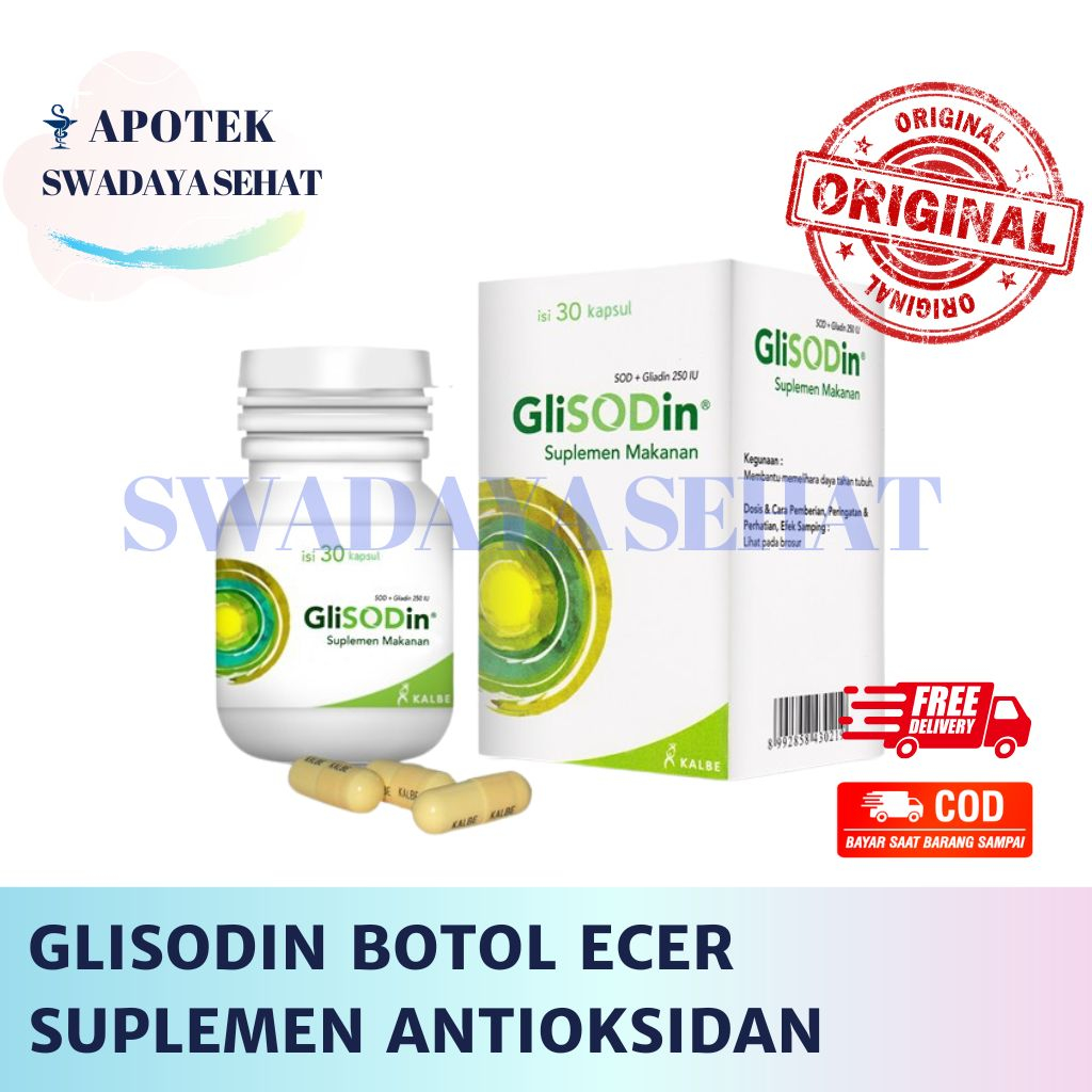 Jual GLISODIN BOTOL 30 Kapsul - Antioksidan Daya Tahan Tubuh Vitamin ...