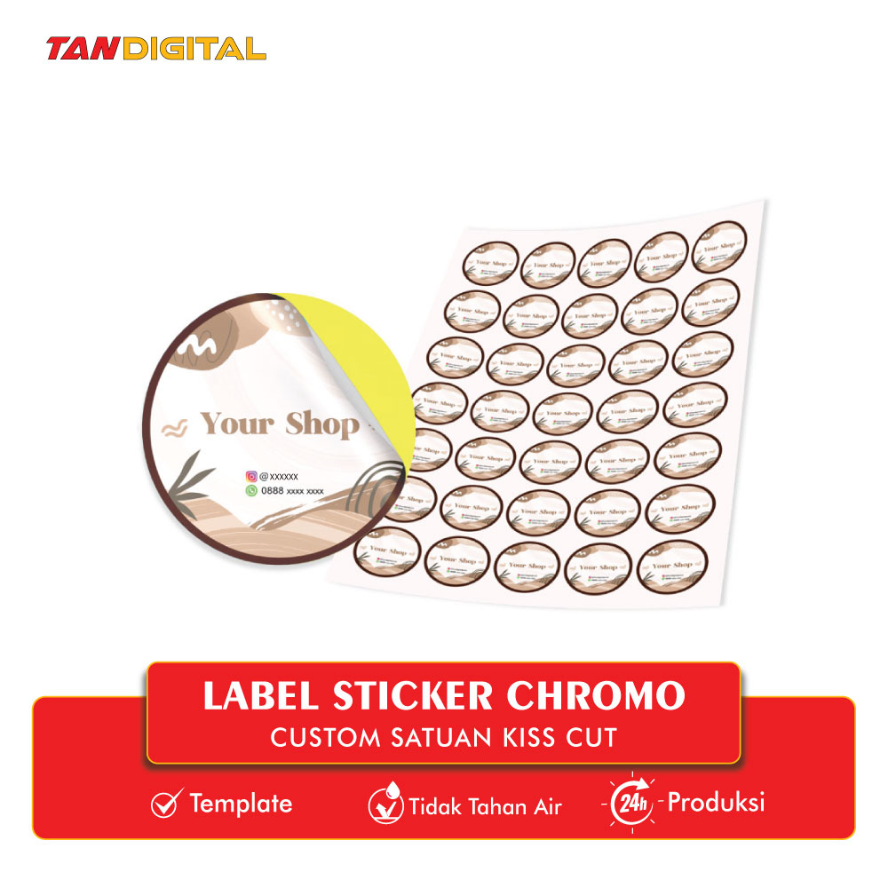Jual Cetak Stiker Label Makanan / Label Kemasan + Cutting / Cetak ...