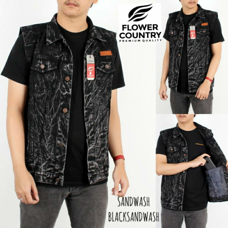 Jual COD rompi jeans pria / rompi jeans / rompi / jeans / outerwear ...