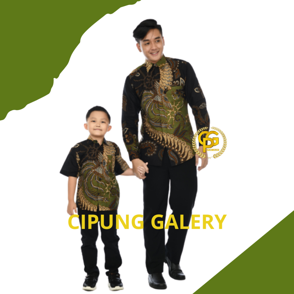 Jual BATIK COUPLE DEWASA ANAK CIPUNG GALERY // HIJAU PADI | Shopee ...