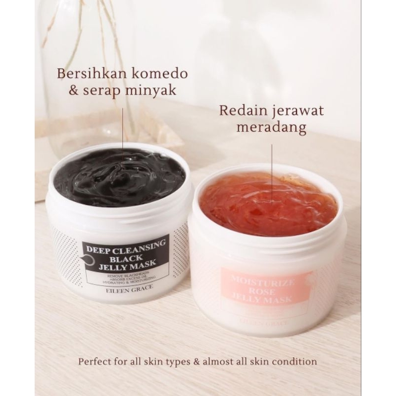 Jual Bundle Set ( Moisturize Rose Jelly Mask + Deep Cleansing Black ...