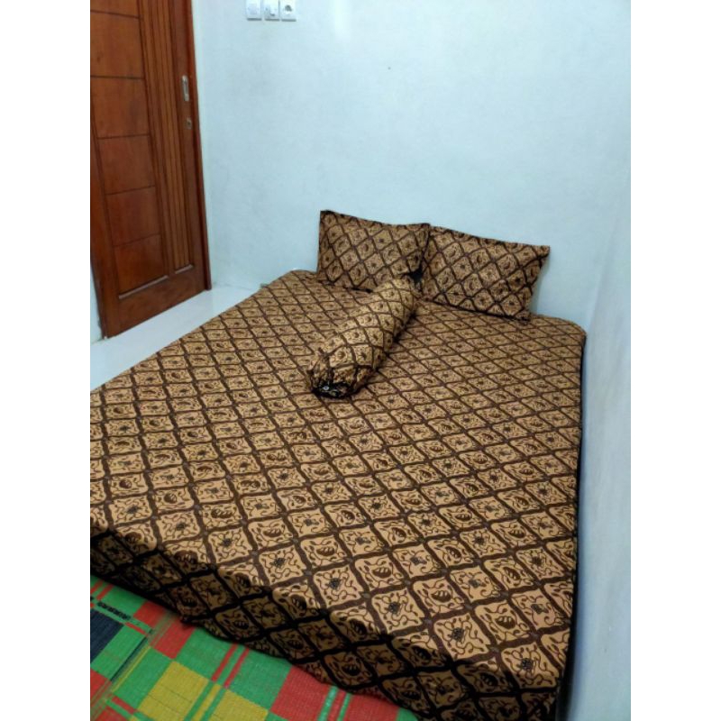 Jual Sprei Motif Batik Sogan Kain Katun Prima Halus II Seprai Motif ...