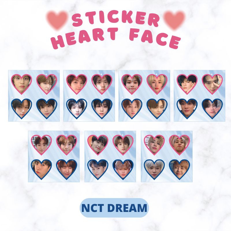 Jual Sticker heart face NCT Dream | Shopee Indonesia