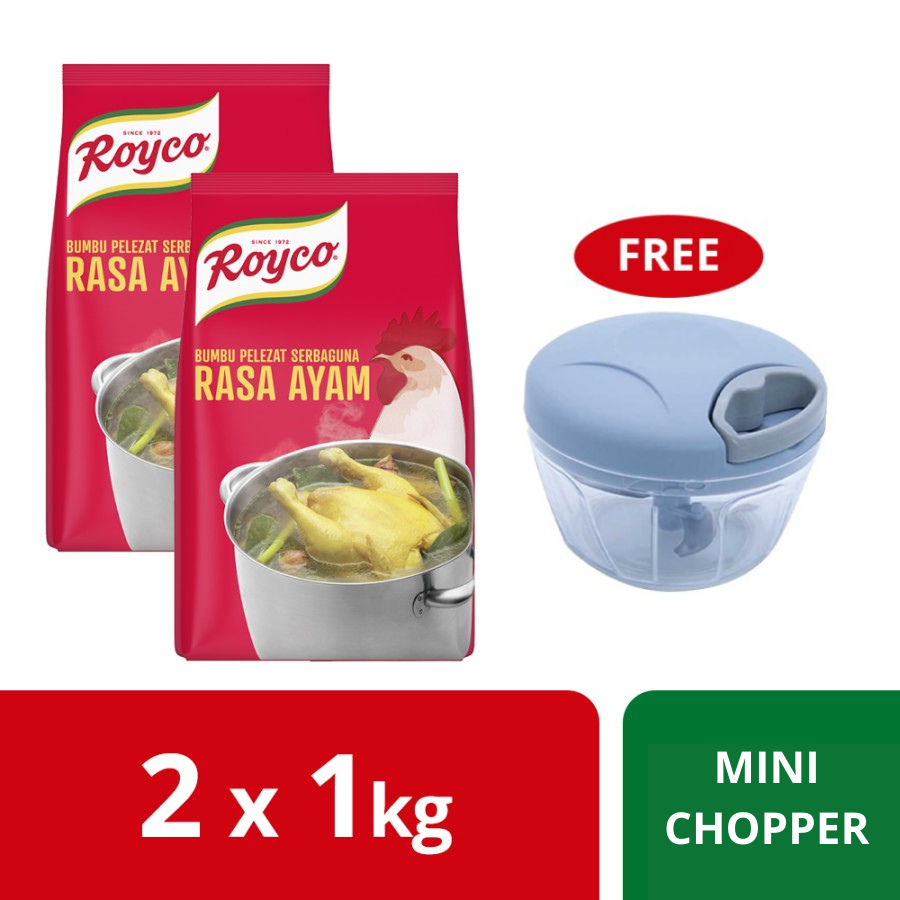 Jual Royco Ayam 1kg (X2) Free Mini Chopper | Shopee Indonesia