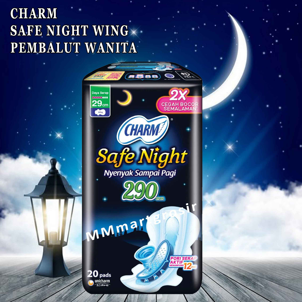 Jual Charm / Safe night / 29cm / 18pads / Pembalut | Shopee Indonesia