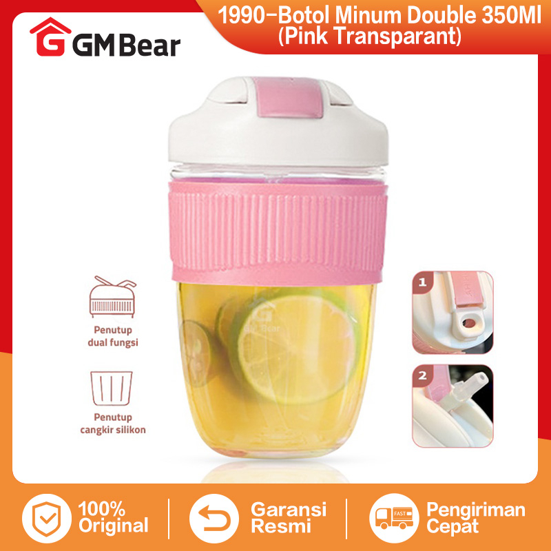Jual GM Bear Tumbler/Botol Minum Transparan/Gelas Minum Kaca 350ml 1990 ...