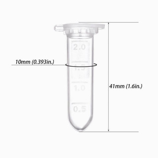 Jual PCR Tube 500pcs Eppendorf Tube 2ml Centrifuge Tube Sample Cup ...