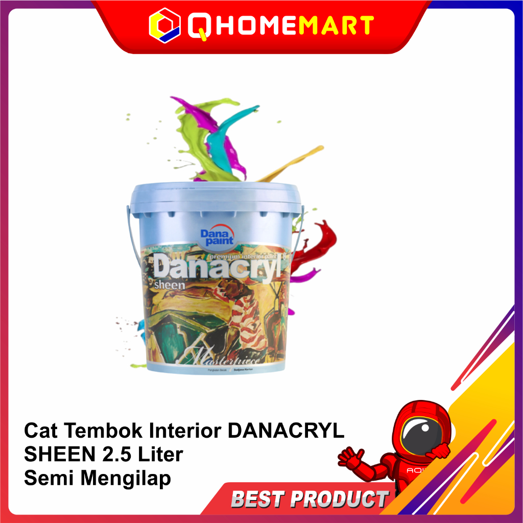 Jual Cat Tembok Interior DANAPAINT DANACRYL SHEEN 2.5 Liter Semi ...