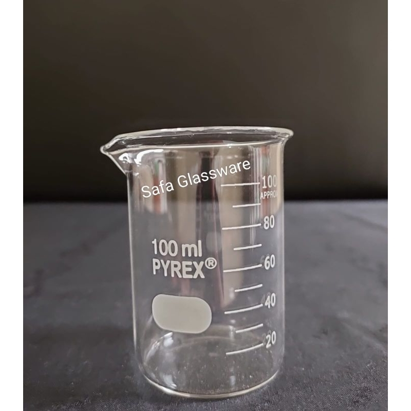 Jual Beaker Glass 100ml / Gelas Kimia 100ml Pyrex / Gelas piala / Gelas ...