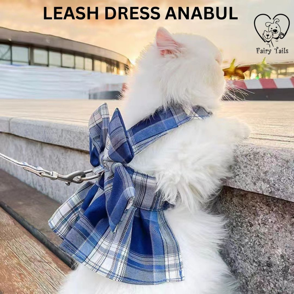 Jual Tali Tuntun Tali Kekang dengan Dress Harness Pita Untuk Anabul ...