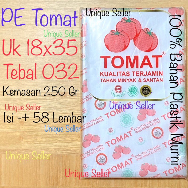 Jual Kantong Plastik PE Tomat Uk 10x20 (1/4 Kg) 12x25 (1/2 kg) 15x30 (1 kg) 18x35 (2 kg) 20x35 ...