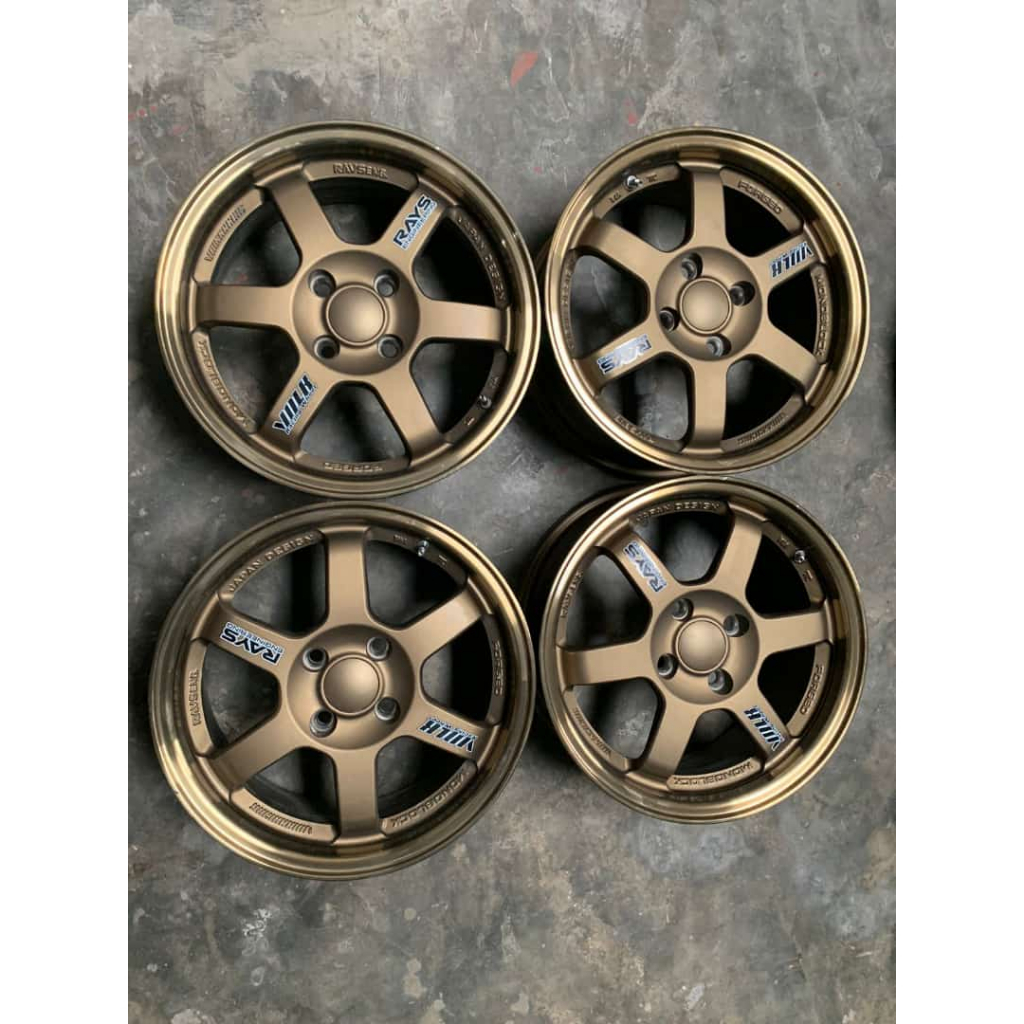 Jual VELG SEKEN TE37 VOLK RAYS RING 15X6,5 PNP BRIO,AGYA,CALYA,SIGRA ...