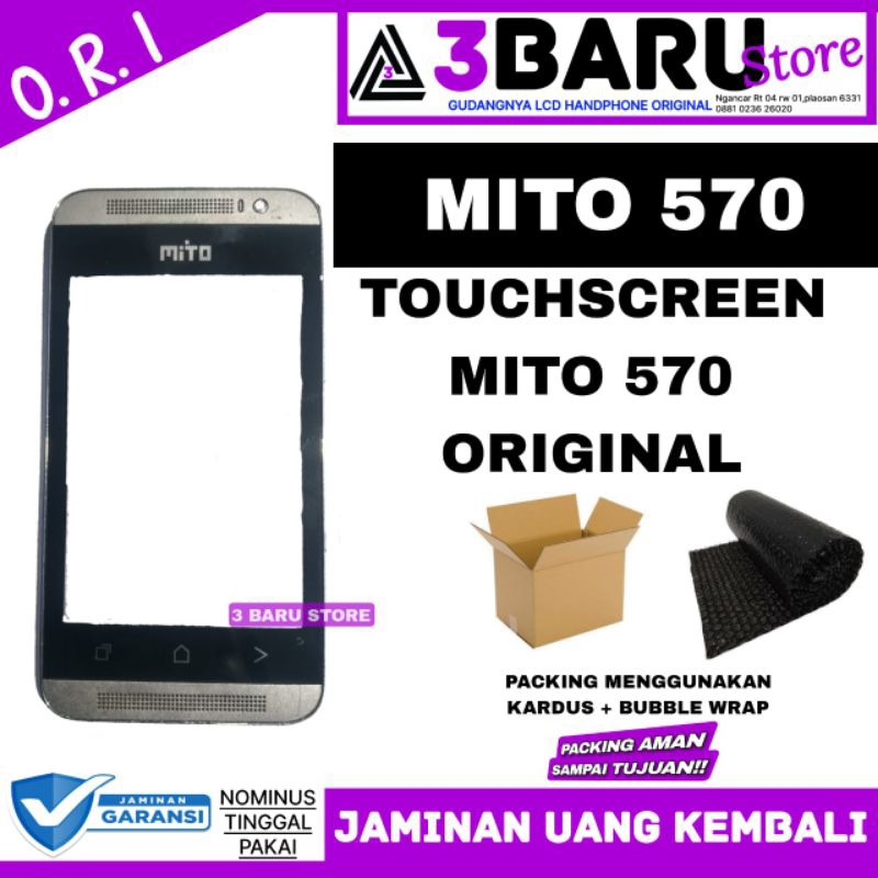 Jual TOUCHSCREEN MITO 570 ORIGINAL BERGARANSI TESTED ts mito 570 ori ...