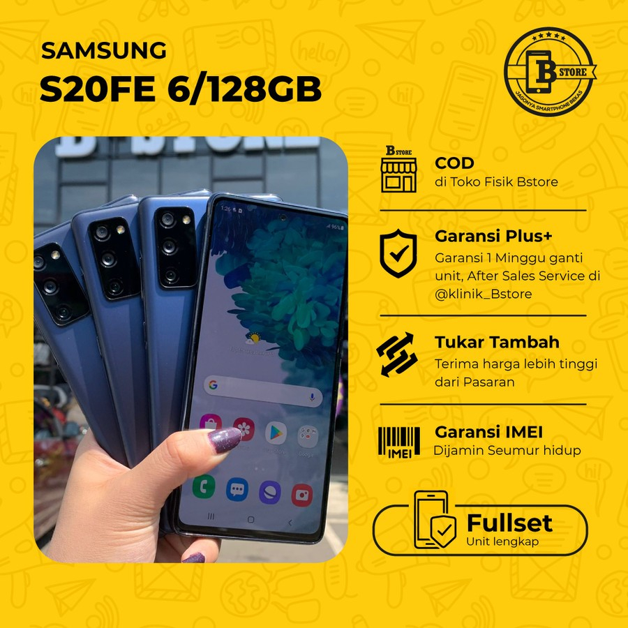 Jual SAMSUNG S20 FE 5G - RAM 6 - 128 GB - COD SBY | Shopee Indonesia