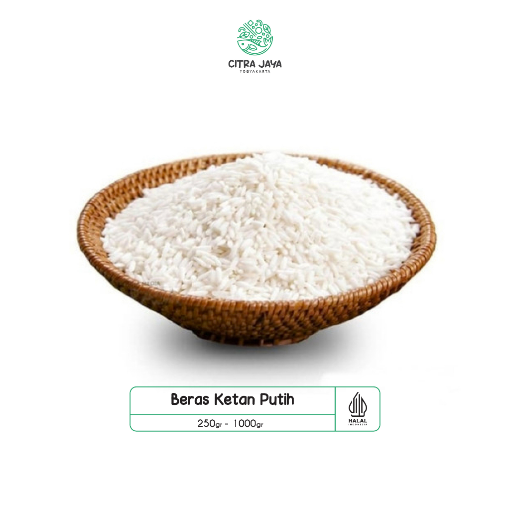 Jual Beras Ketan Putih 1000g - Citra Jaya Yogyakarta | Shopee Indonesia