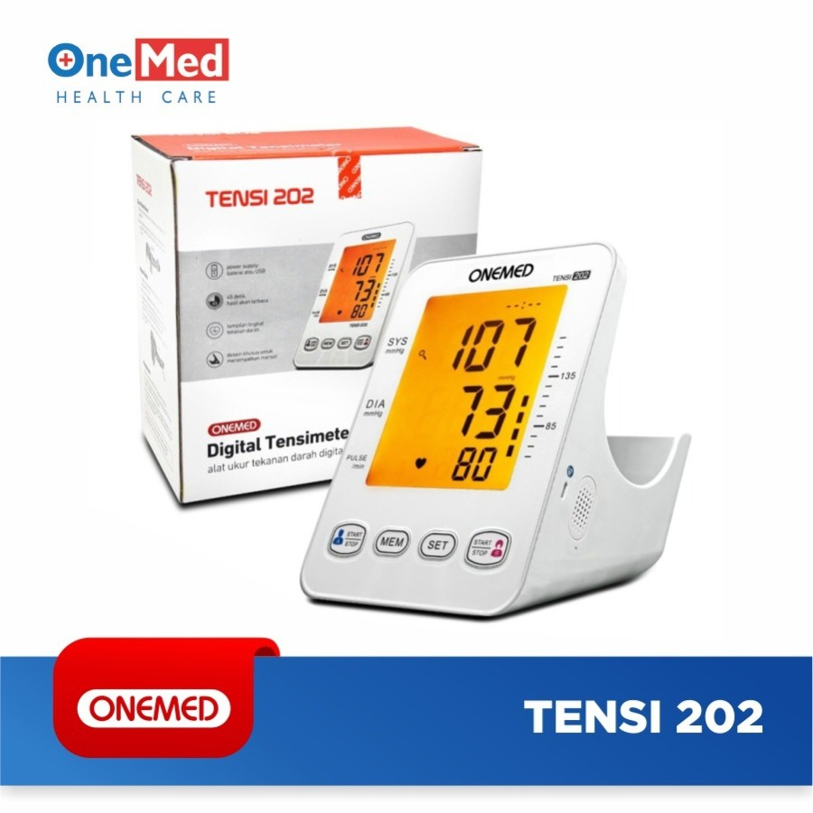 Jual Tensimeter Digital - Tensi 202 OneMed MR | Shopee Indonesia