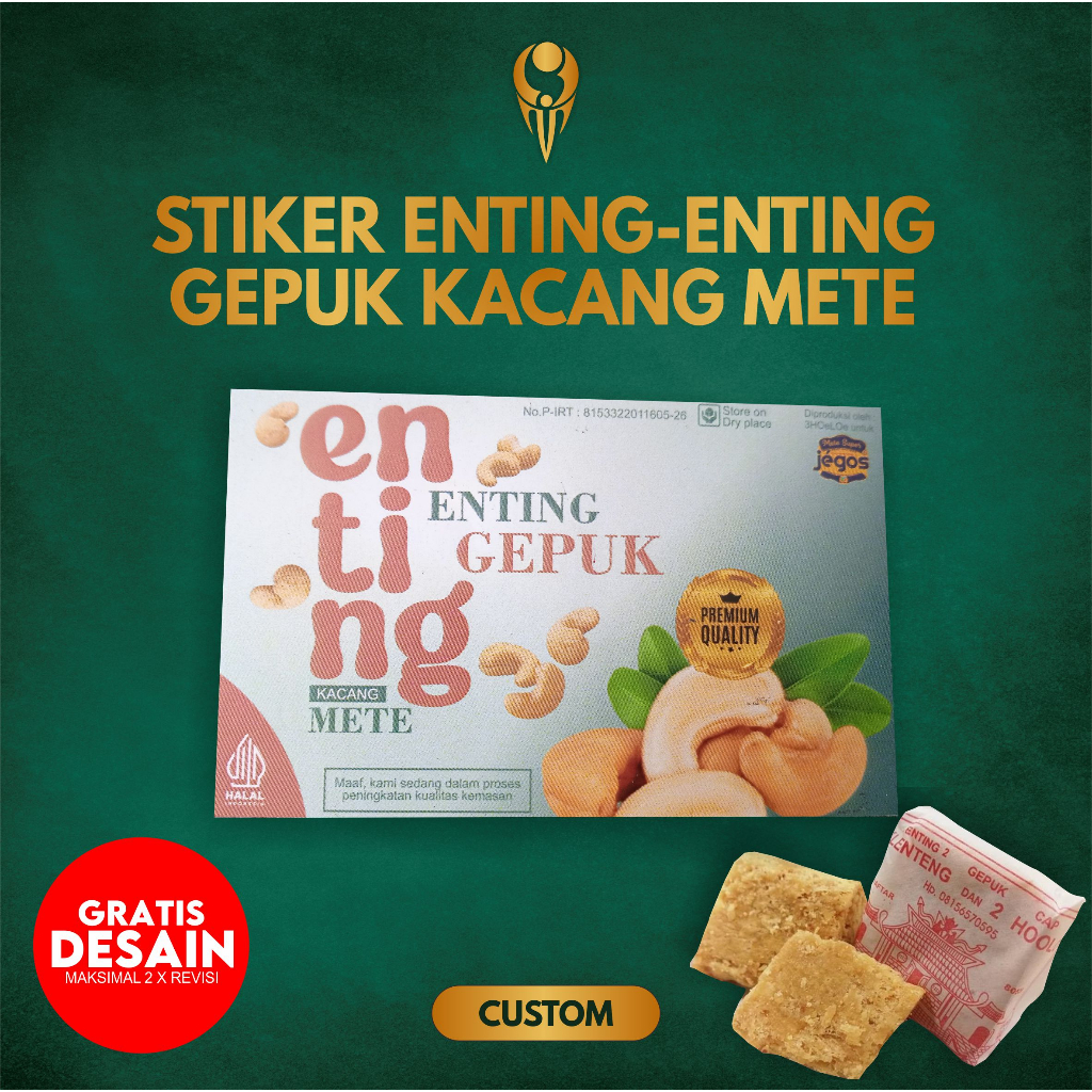 Jual STIKER ENTING-ENTING GEPUK KACANG METE - SOLDIMPRO | Shopee Indonesia