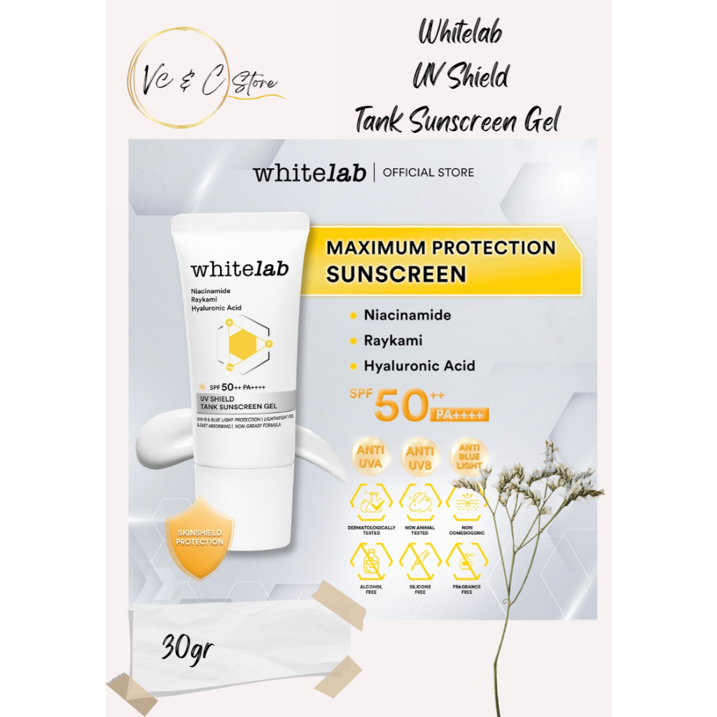 Jual Whitelab UV Shield Tank Sunscreen Gel SPF50++PA++++ | Shopee Indonesia