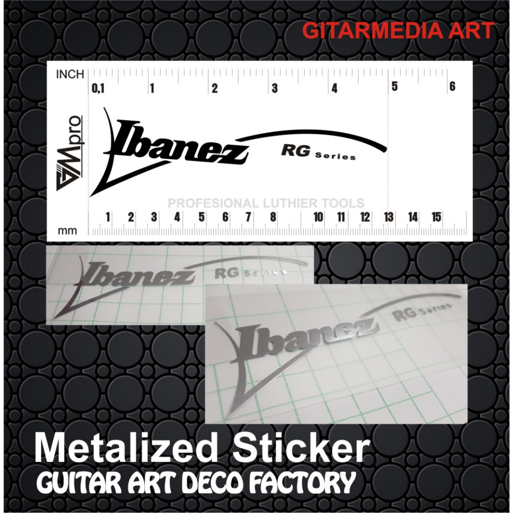 Jual Sticker logo headstock Gitar Ibanez RG | Shopee Indonesia