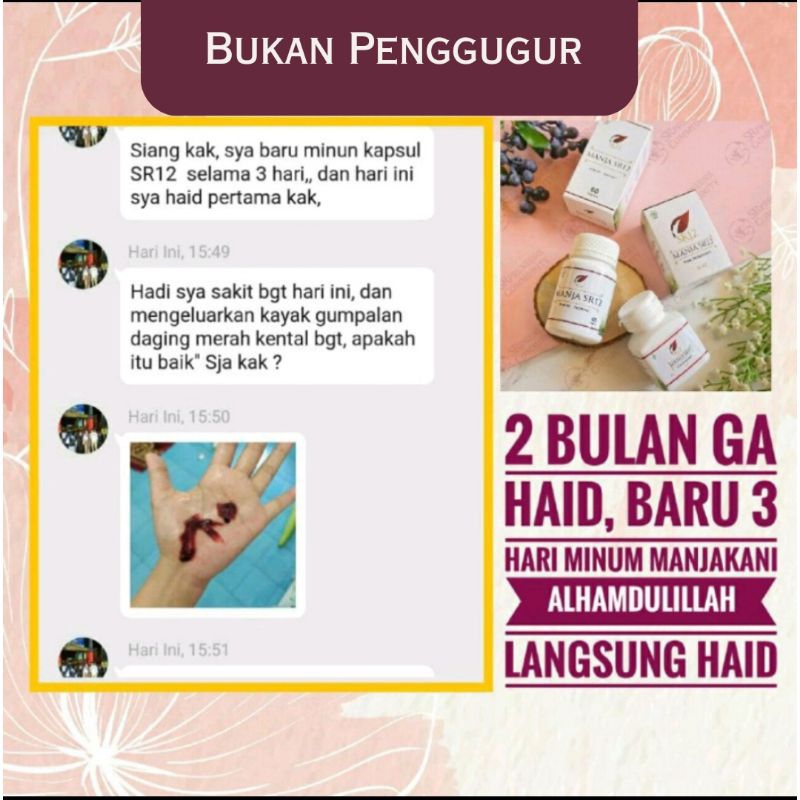 Jual MANJAKANI SR12 BPOM JAMU OBAT HERBAL KEPUTIHAN KISTA MIOM PROMIL ...