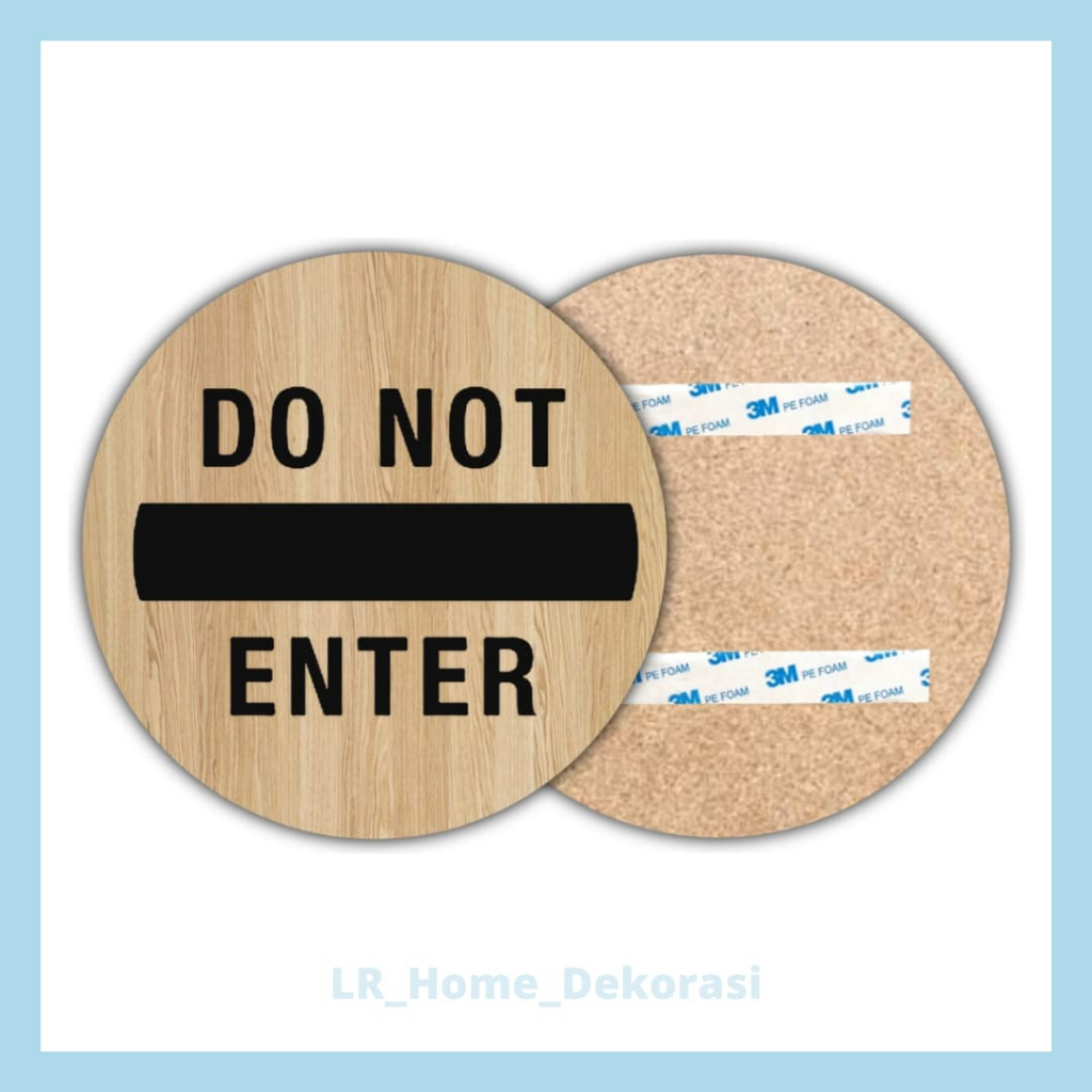 Jual Sign "DO NOT ENTER" | Papan Tanda "DO NOT ENTER" Diameter 20cm ...