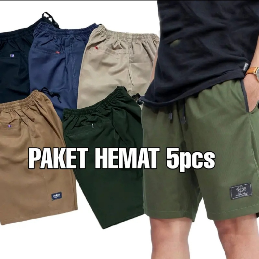 Jual 5 Pcs Celana pendek pria boardshort distro celana pendek pria dewasa | Shopee Indonesia