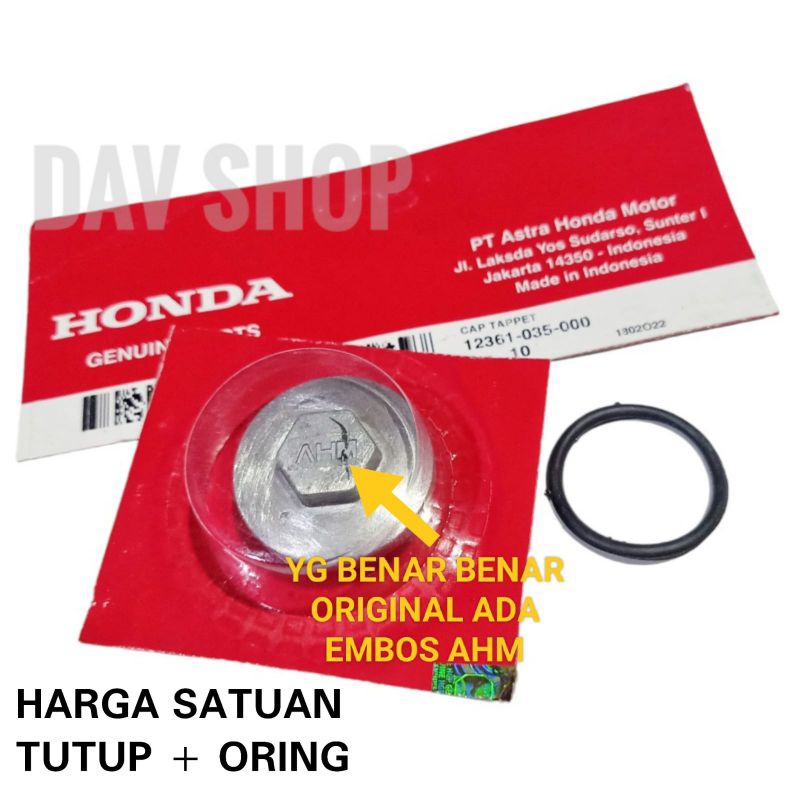 Jual CAP/BAUT TUTUP FILTER OLI BEAT VARIO SCOOPY SPACY PCX ADV ORIGINAL ...