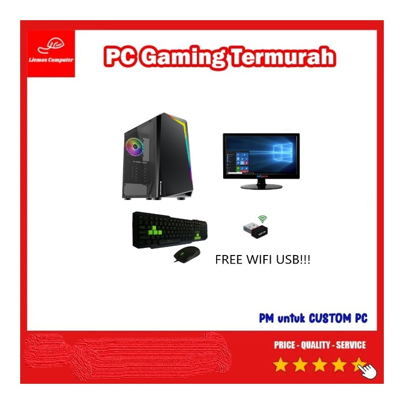 Jual Paket 1 Set PC Komputer Gaming Editing I5 3470 / I7 3770 VGA RX ...