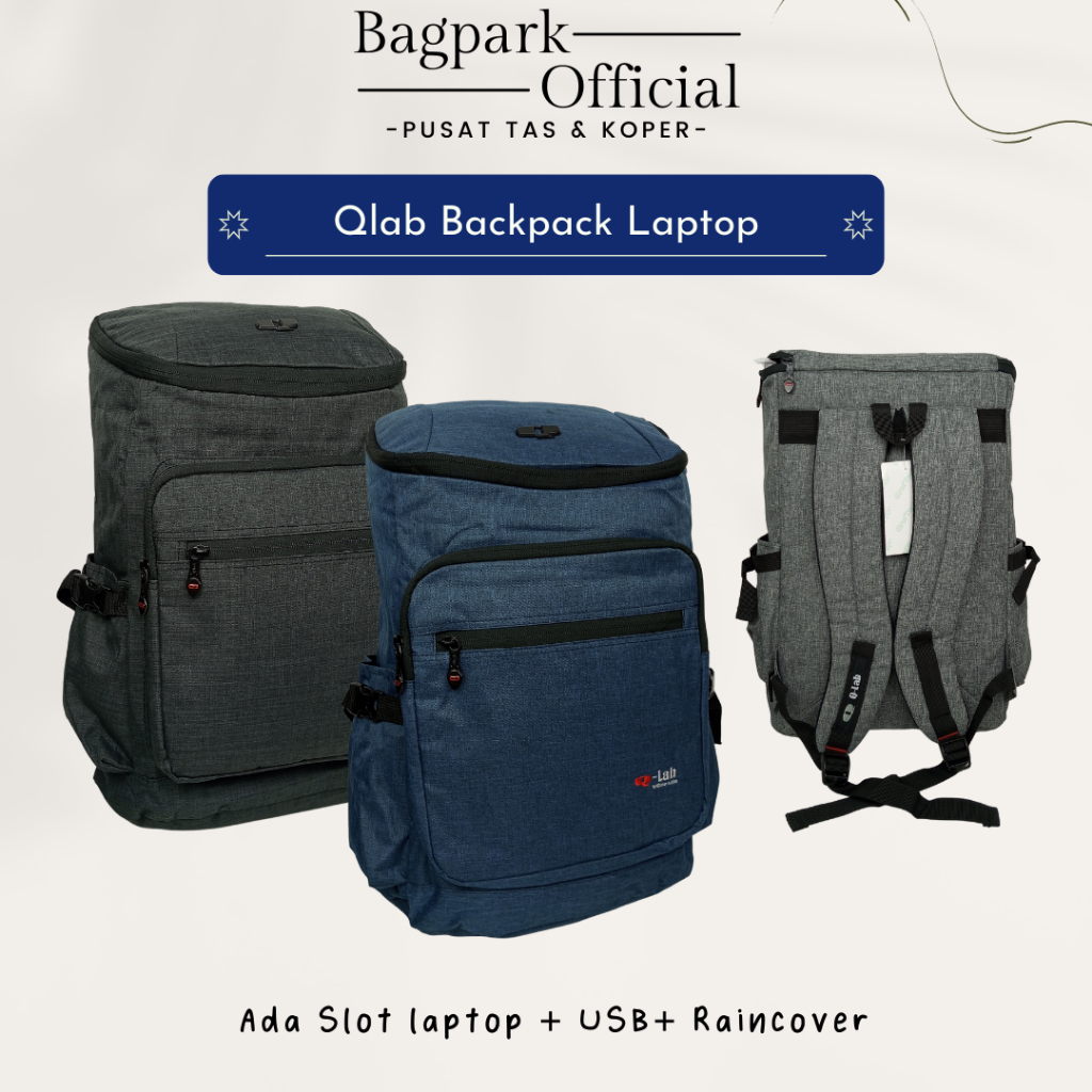 Jual Tas Ransel Pria Tas Laptop Qlab Tas Sekolah Laki Laki Tas Remaja ...