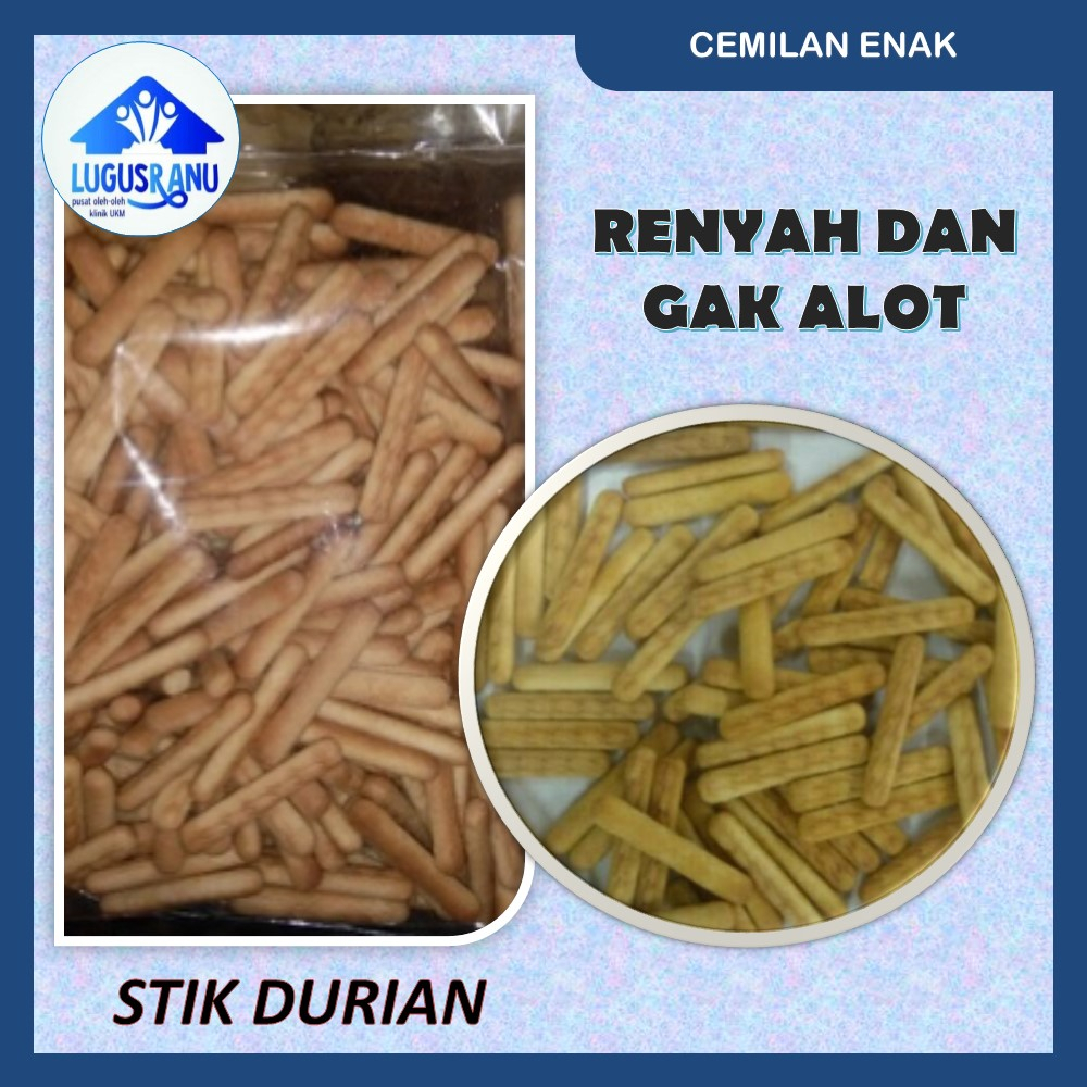 Jual Kue Stik Durian Cemilan Enak dan Ringan Kemasan 500gr | Shopee ...