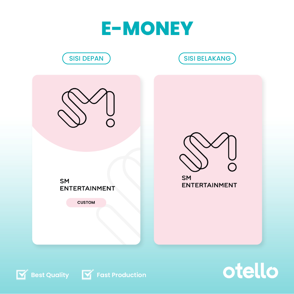 Jual Kartu eMoney Custom Nama Agency SM BigHit JYP HYBE Entertainment ...