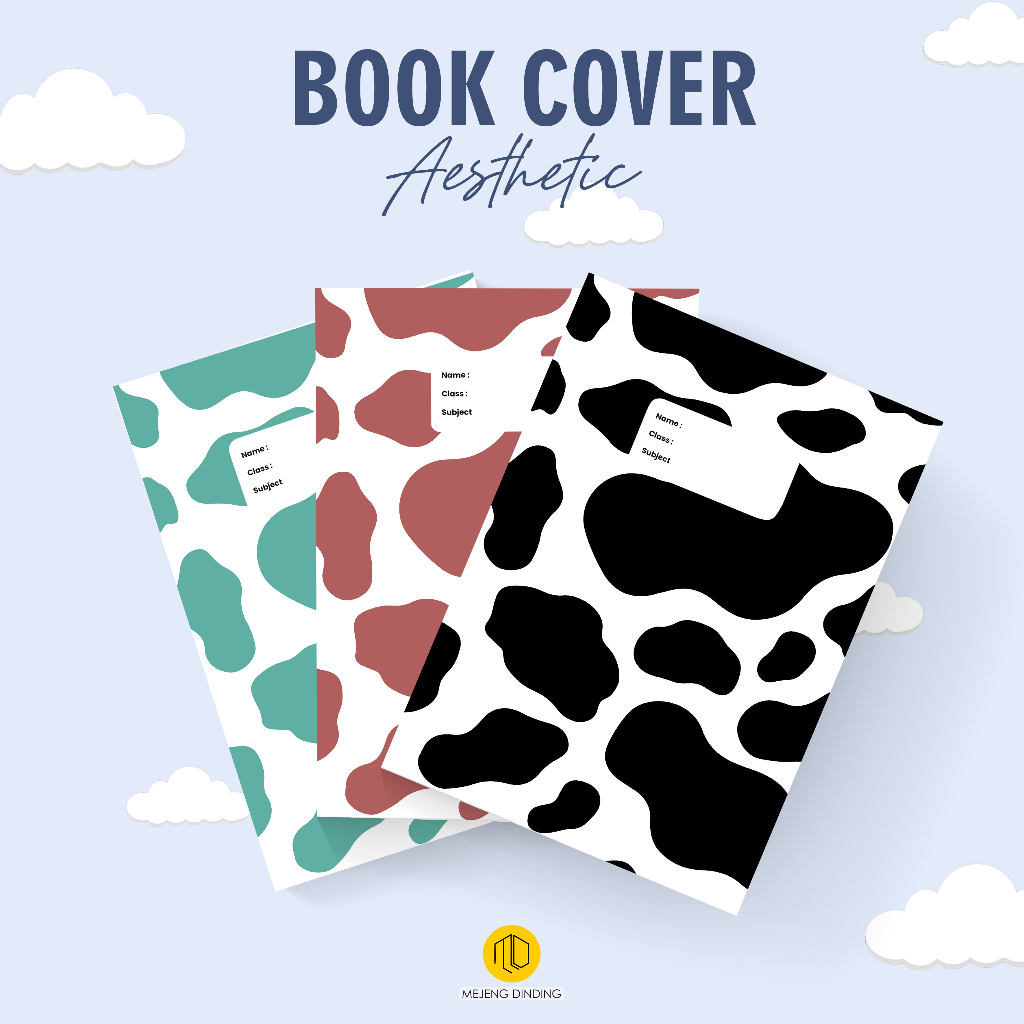 Jual SAMPUL BUKU AESTHETIC ISI 10 PCS / SAMPUL MOTIF SAPI / SAMPUL BUKU ...