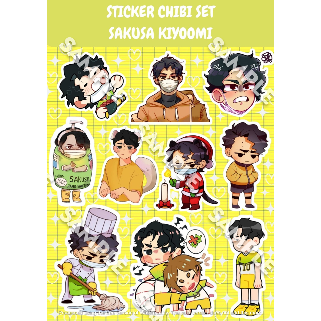 Jual STICKER CHIBI SET A6 HAIKYUU EDISI ALL TEAM MAIN CHARACTER ...