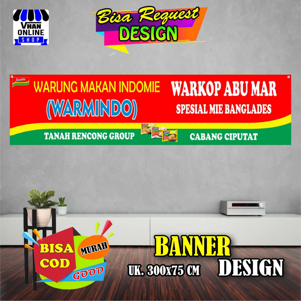 Jual Spanduk Banner Warmindo, Warung Mie, Spanduk Besar Model Atap ...