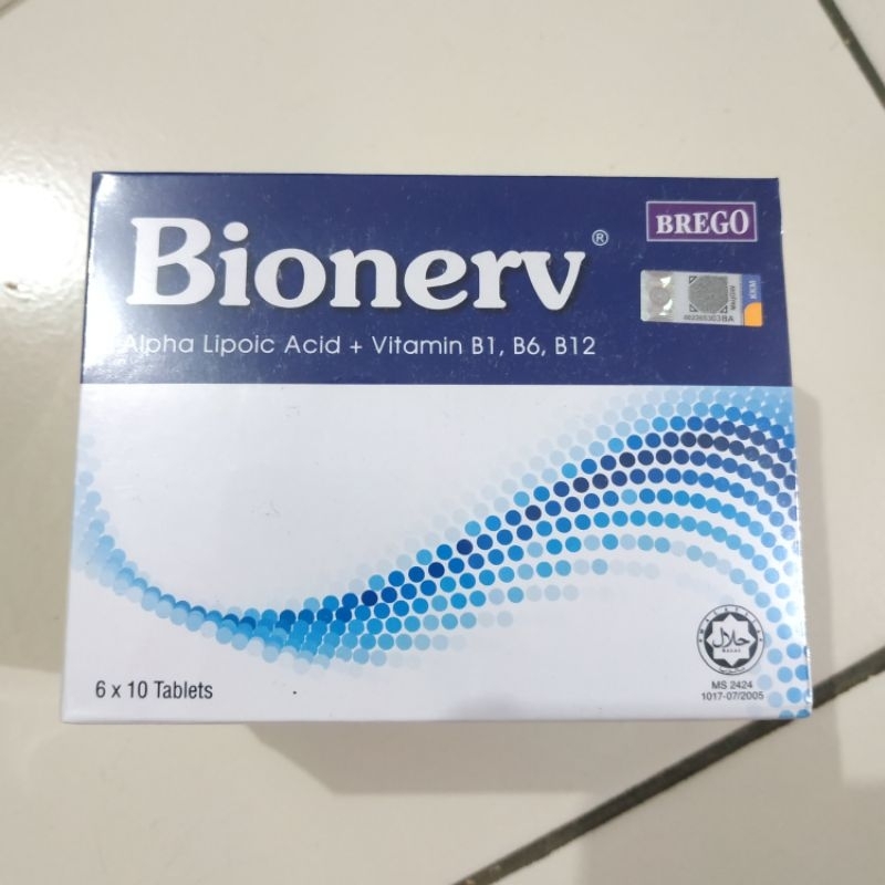 Jual Bionerv Per Kotak Isi 60 Butir Multivitamin Dan Lipoic Acid Untuk ...