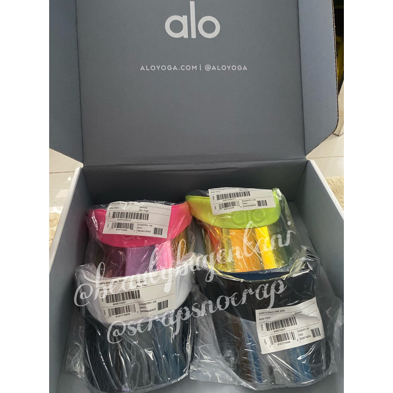 Jual Alo Yoga Solar Visor Black/White/Hot Pink/Highlighter/Navy ...