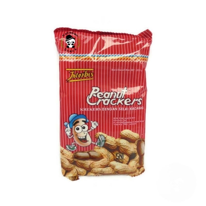 Jual interbis peanut crackers biskuit kacang 240gr | Shopee Indonesia