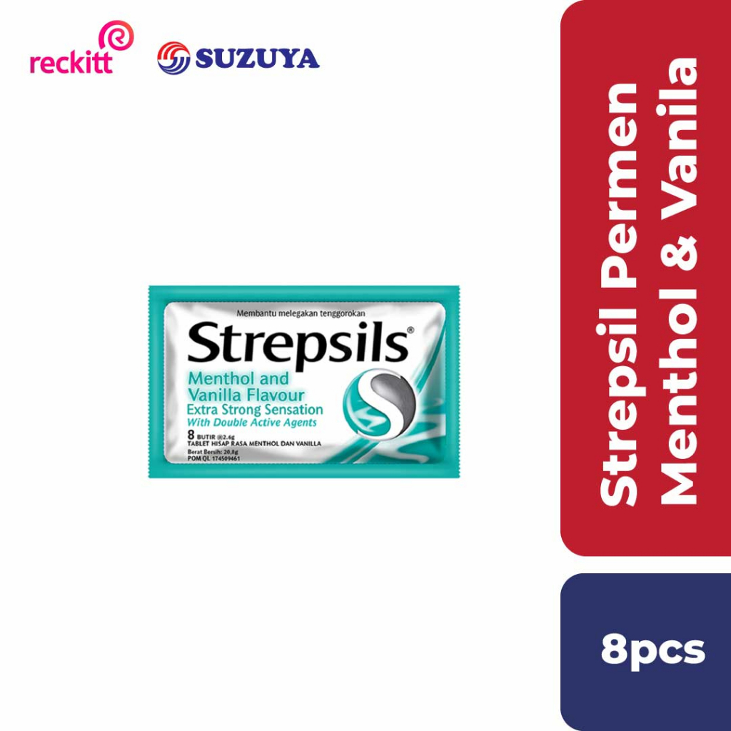 Jual Strepsil Permen Menthol&Vanila 8Pcs | Shopee Indonesia