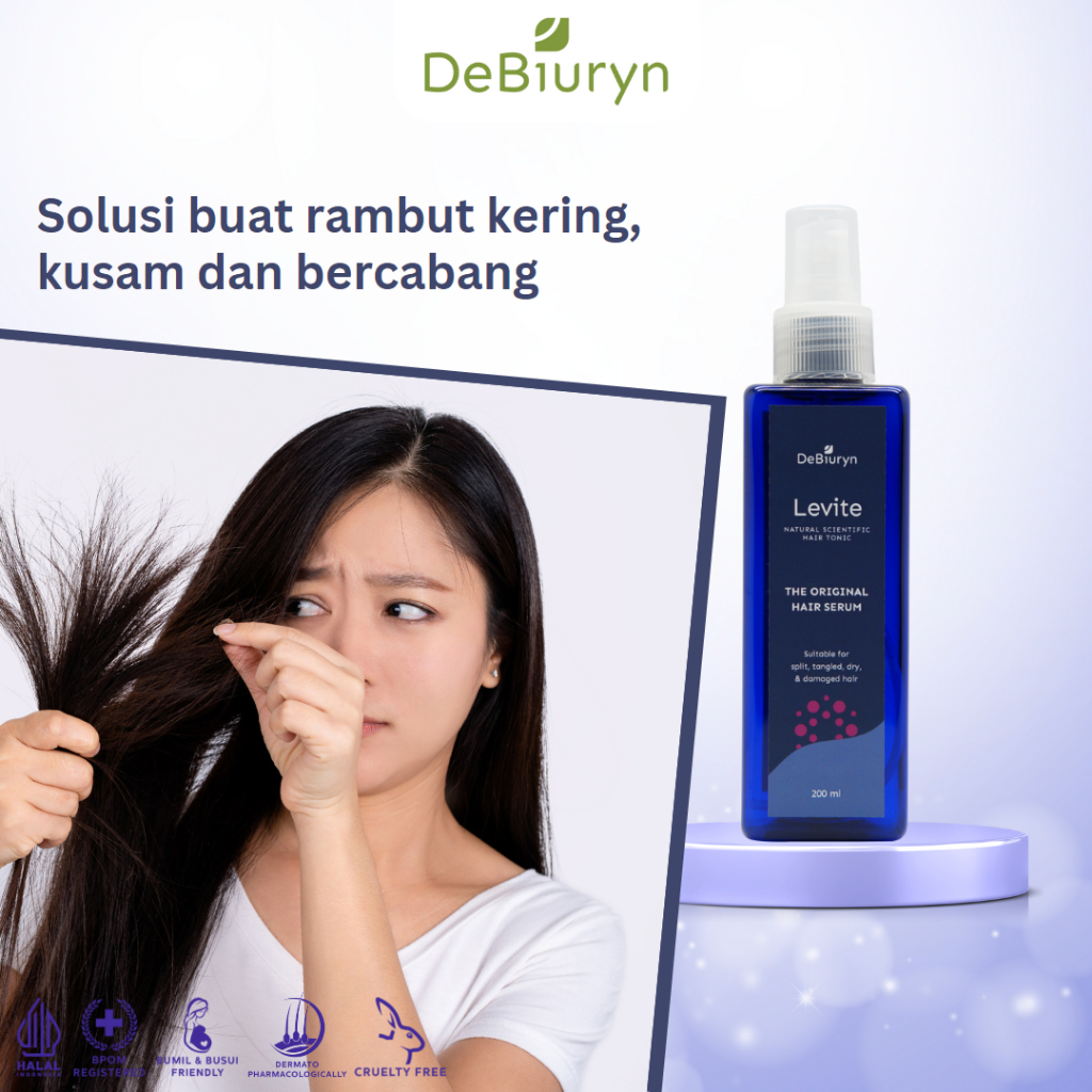 Jual DeBiuryn Levite Hair Tonic - Serum Tonik Rambut Bercabang Rusak ...