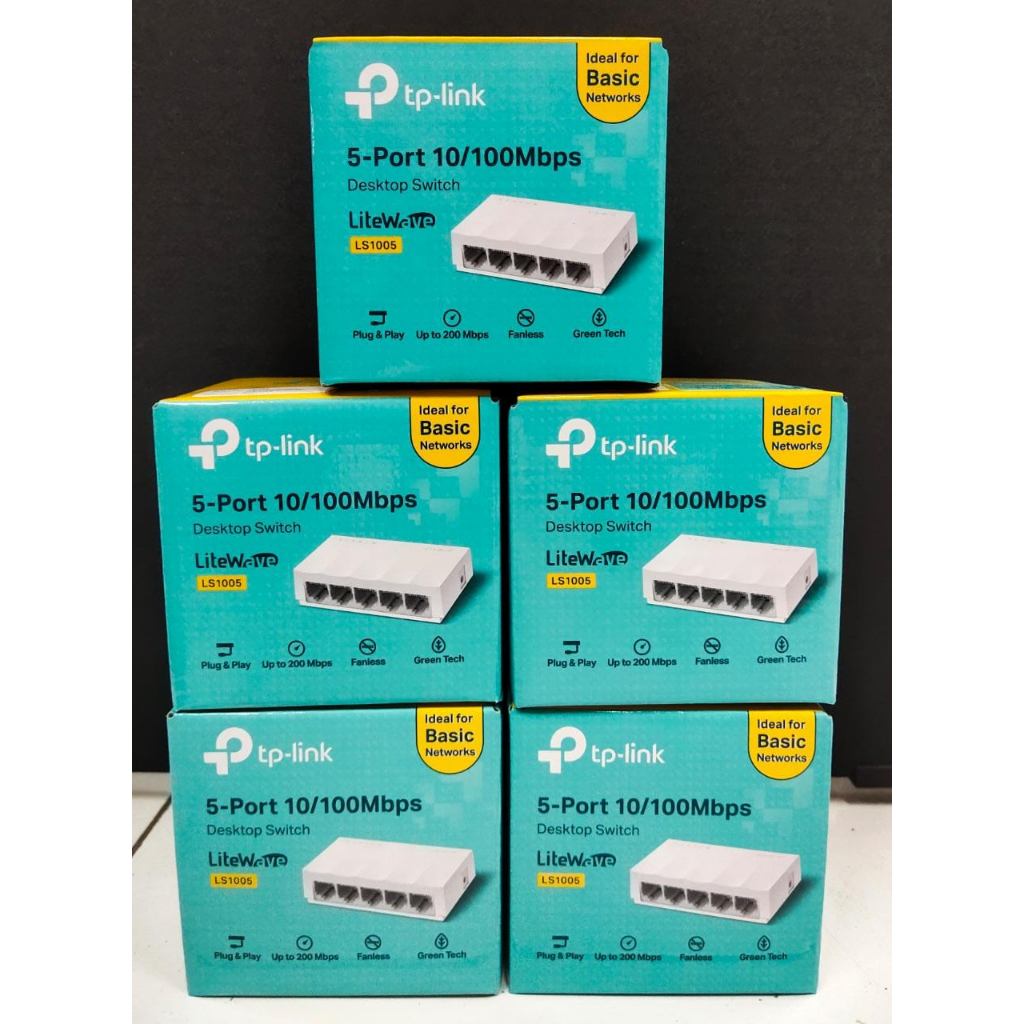 Jual Tp Link switch hub 5 port ls1005D 10/100mbps | Shopee Indonesia