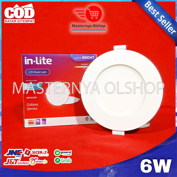 Jual INLITE LAMPU PANEL LIGHT LED 6 WATT IB BULAT INPS628R DOWNLIGHT ...