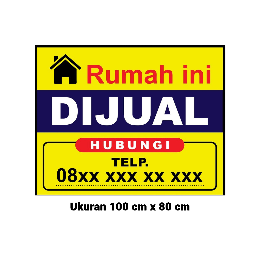 Jual SPANDUK murah Pamflet BANNER, Rumah dijual, disewakan, dikontrakan ...