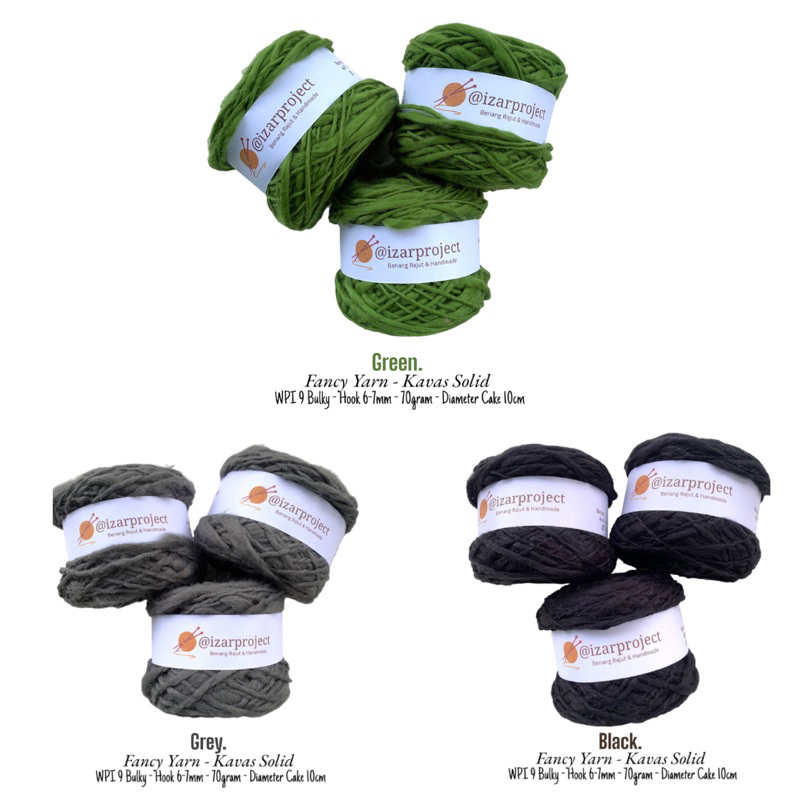 Jual Benang Loopy Yarn - Kavas Solid Bulky (Fancy Yarn/Boucle ...