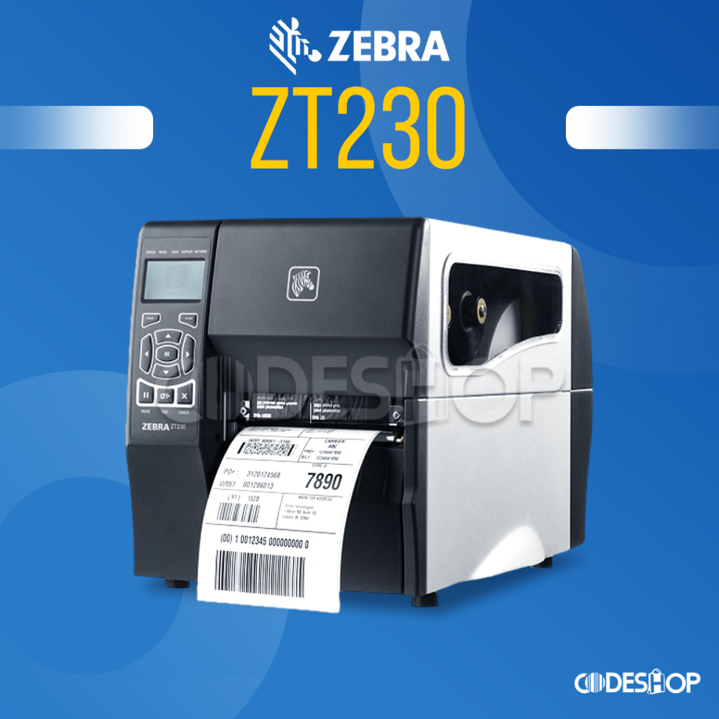 Jual Printer Label Barcode Resi ZEBRA ZT230 Cetak Thermal Semicoated USB 203dpi | Shopee Indonesia