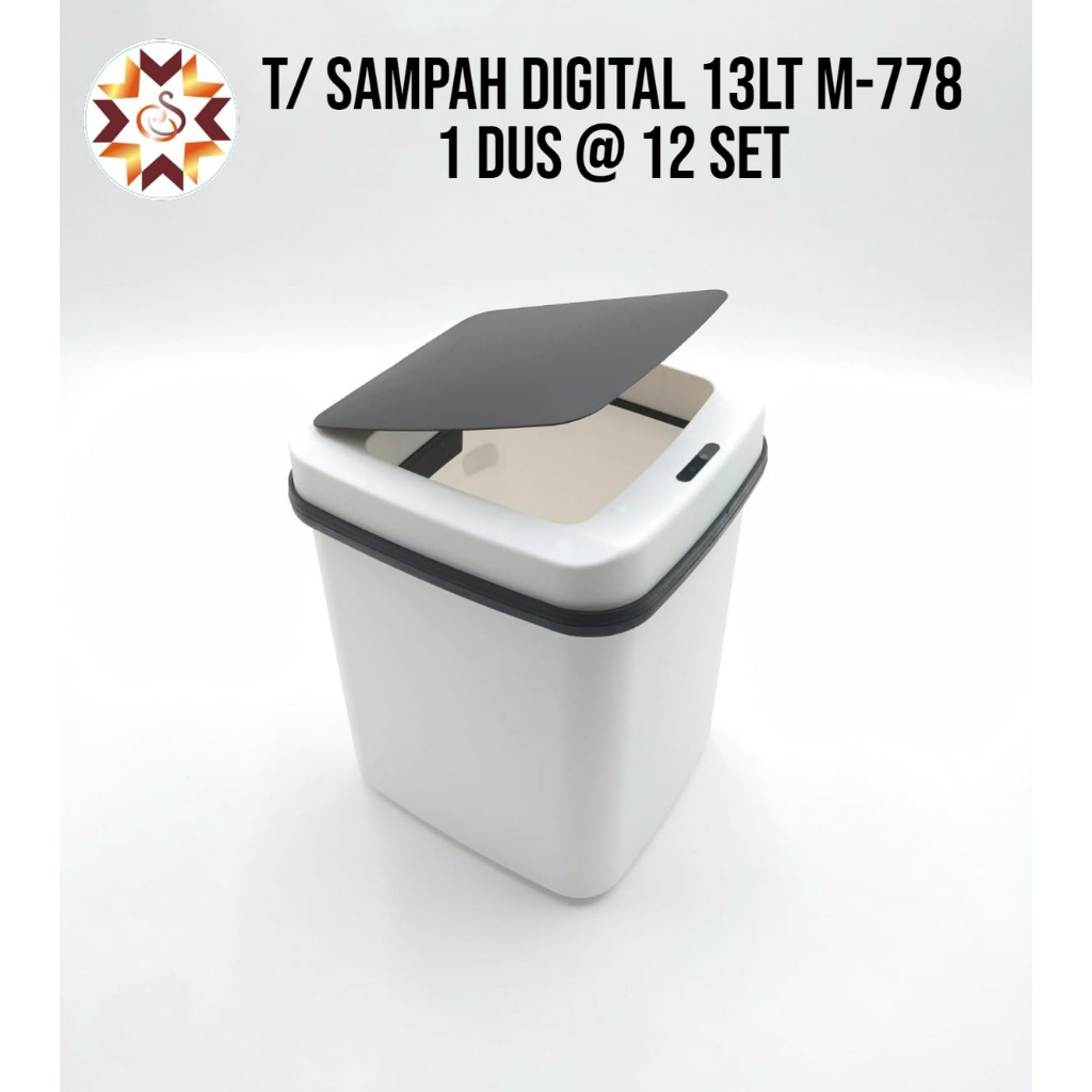 Jual Tempat Sampah Digital 13 Liter/ Tempat Sampah Sensor Otomatis ...