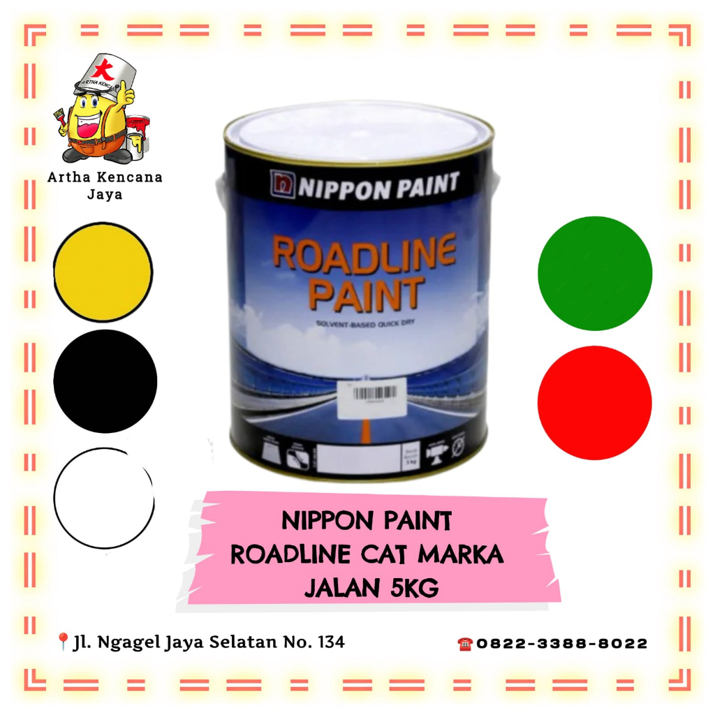 Jual NIPPON ROAD LINE CAT MARKA JALAN 5KG | Shopee Indonesia