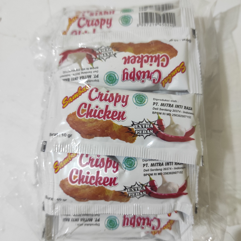 Jual Saus Sambal Cabe Crispy Chicken Sachet isi 25 | Shopee Indonesia