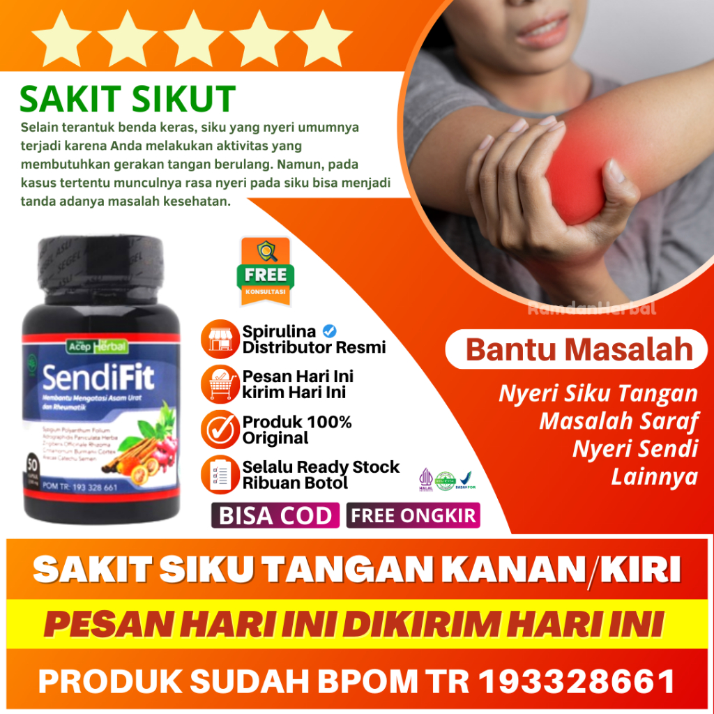 Jual Obat Sakit Siku Tangan Kanan Kiri Nyeri Sikut Radang Sendi Sendi ...
