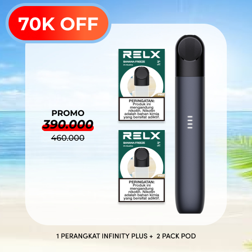 Jual RELX Bundle Infinity Plus Black Phantom Device and Pods (2x 1 Pod) | Shopee Indonesia